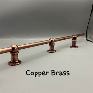 Handmade Brass Gallery Rail With Posts: Antique Desk, Shelf, Cabinet - Etsy
