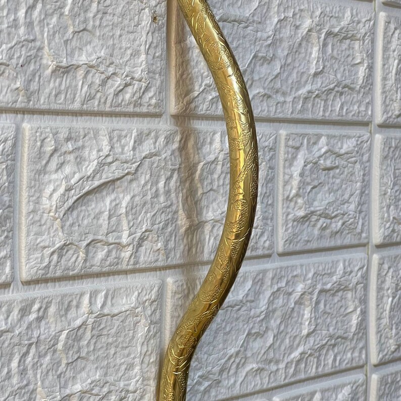 Hand-engraved Brass Curved Arch Cabinet Handles - Modern Style - Etsy