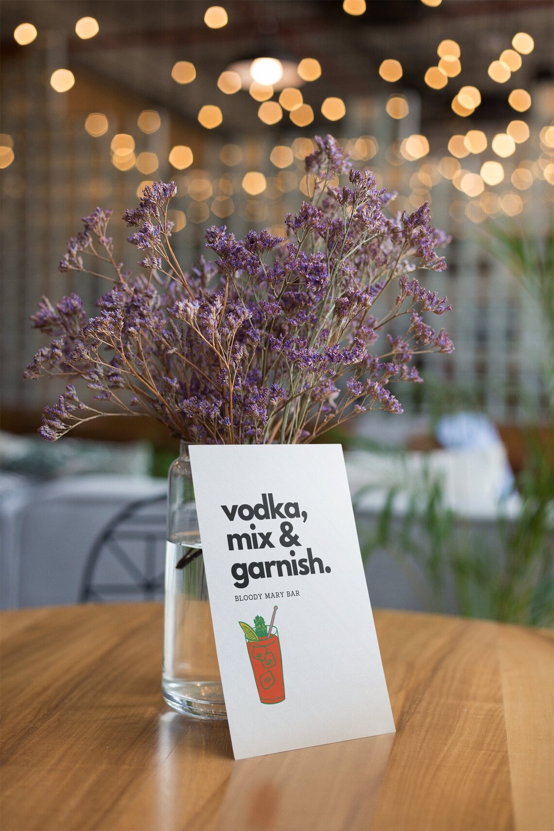 TRENDY Bloody Mary Bar Sign for Bridal Shower, Baby Shower ...