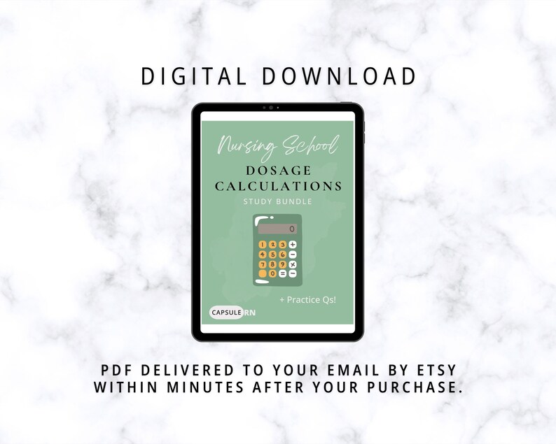 Nursing Dosage Calculations | Comprehensive Study Guide | Practice Qs ...