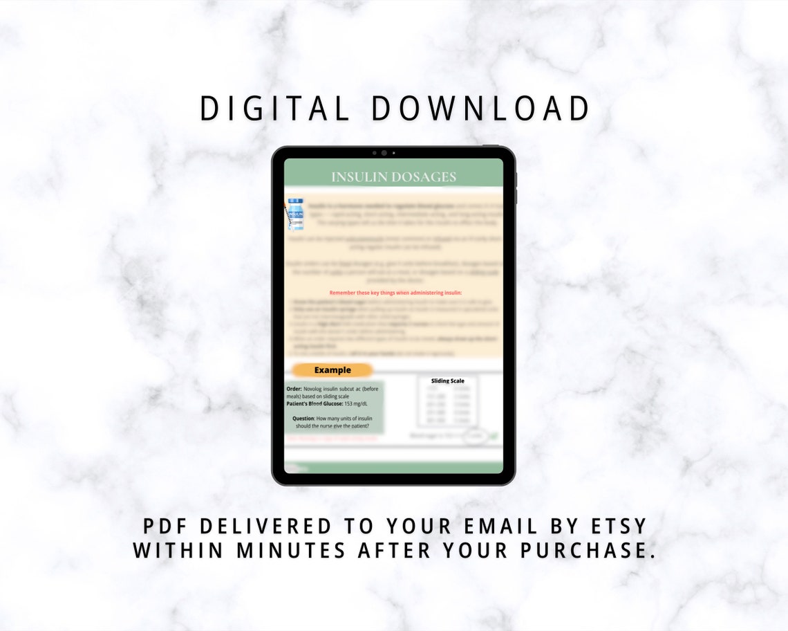 Insulin Dosage Study Sheet | Dosage Calculations | Nursing School ...