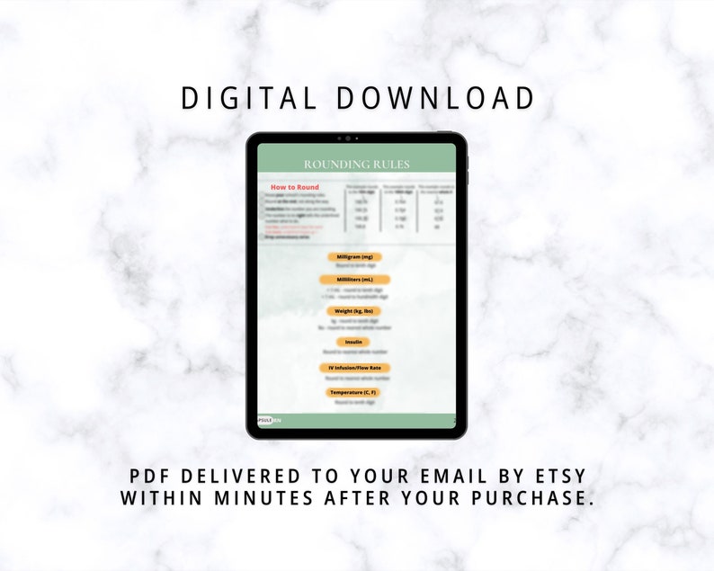 Rounding Rules Study Sheet | Nursing Dosage Calculations | Study Guide ...
