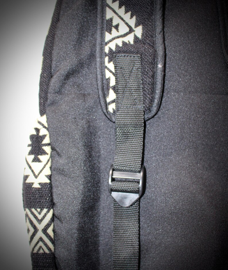 Handmade Ecuadorian Alpaca Tribal Backpack- Black - Etsy
