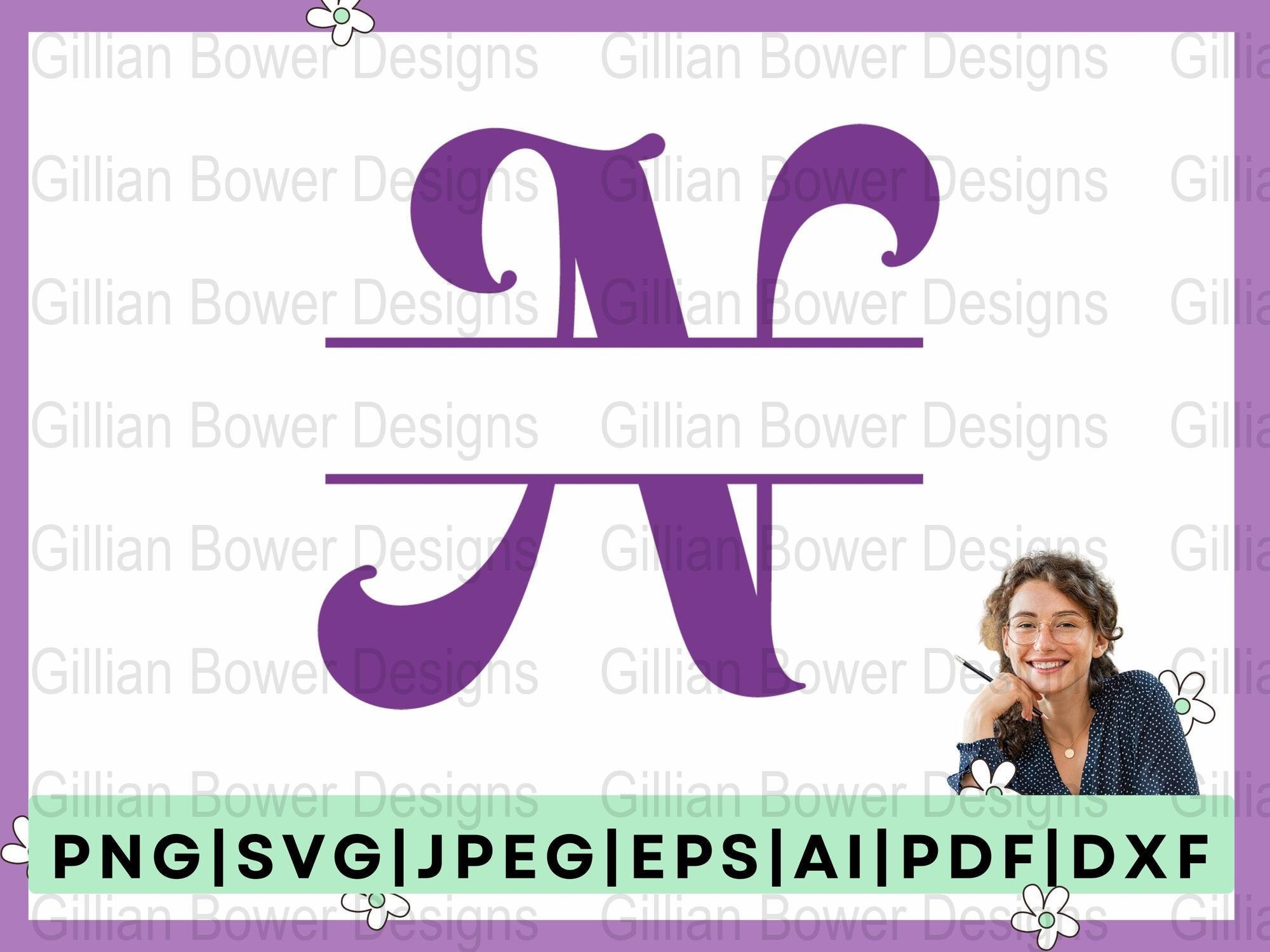 N Letter Font Alphabet Monogram Clipart - Digital Download Files - Etsy