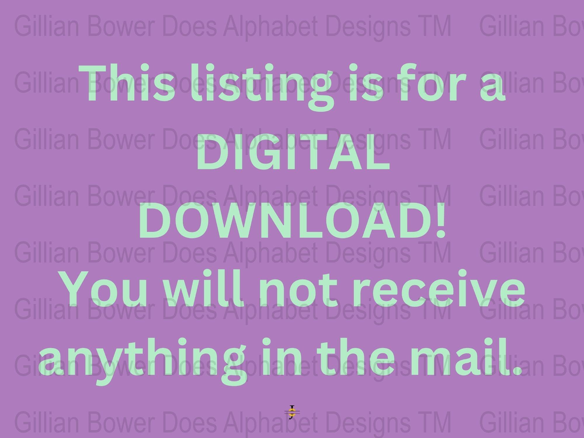 J - Alphabet Monogram - Digital Download Files - Etsy