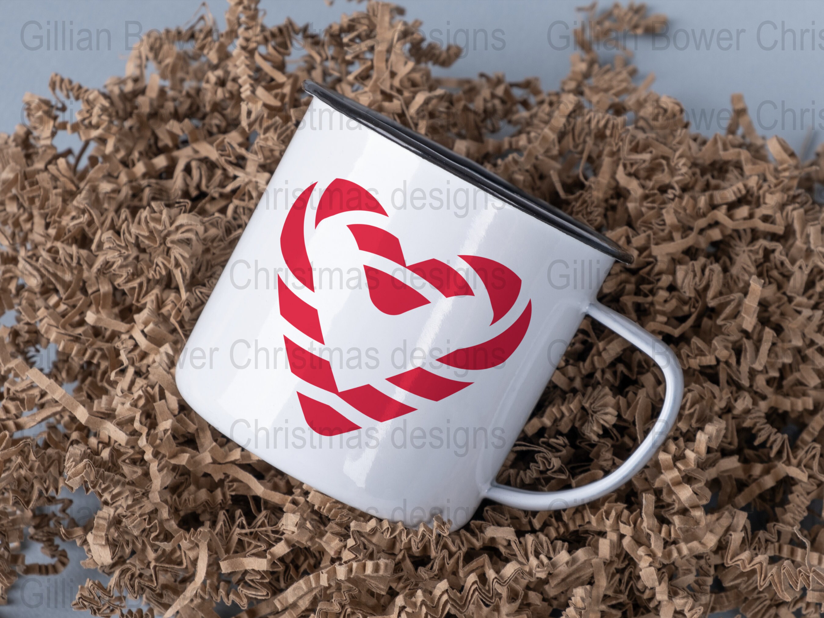 Candy Cane Heart Digital Download Files - Etsy