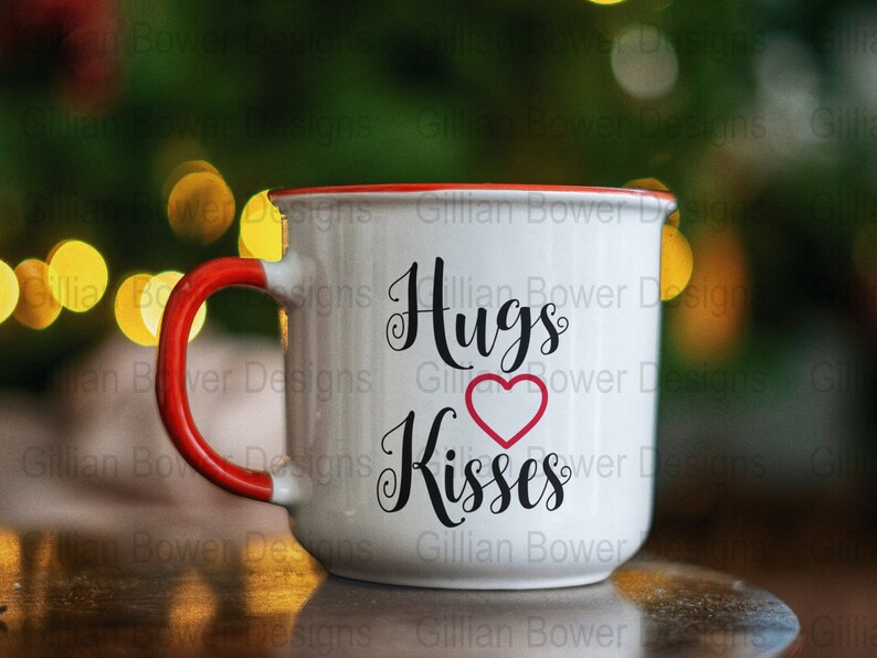 Hugs & Kisses Valentines Clipart - Digital Download Files - Etsy