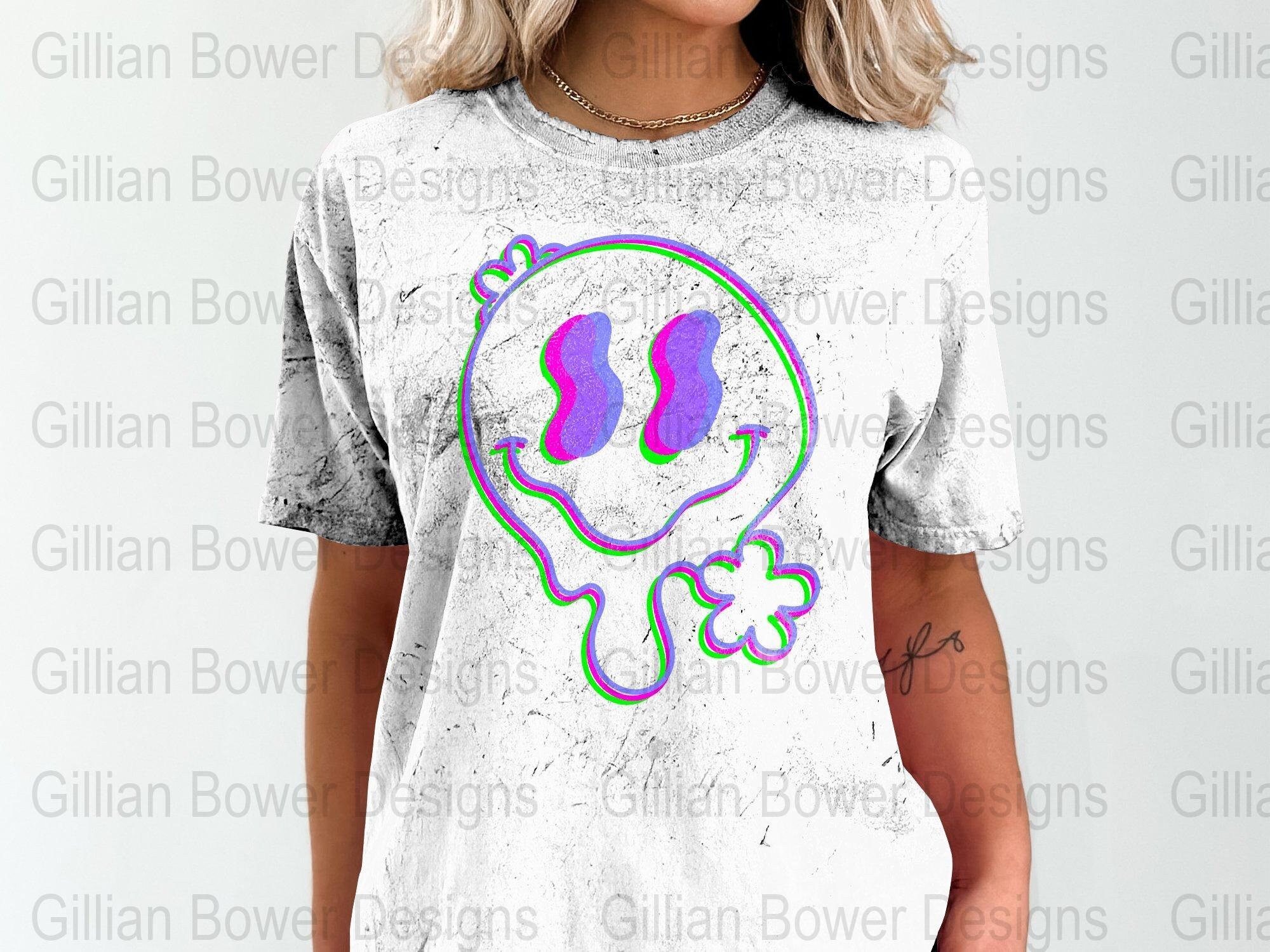 Melting Smiley Face Bubble Goth Grunge Graffiti Psychedelia Clipart ...