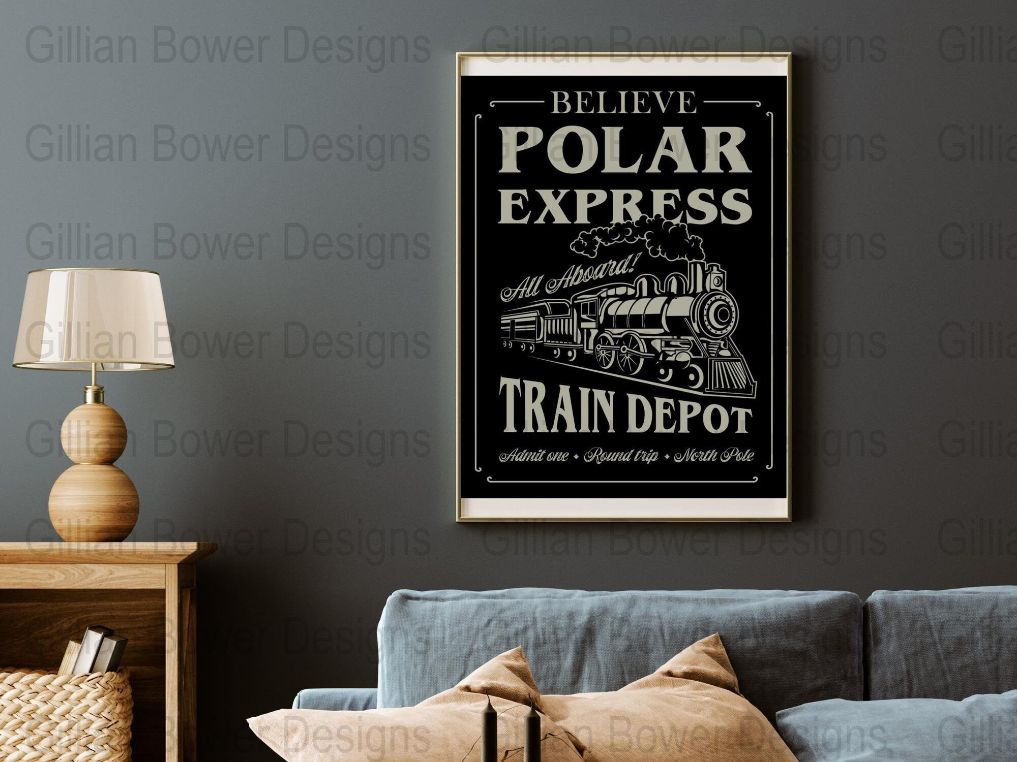 Polar Express Train Christmas Clipart - Digital Download Files - Etsy