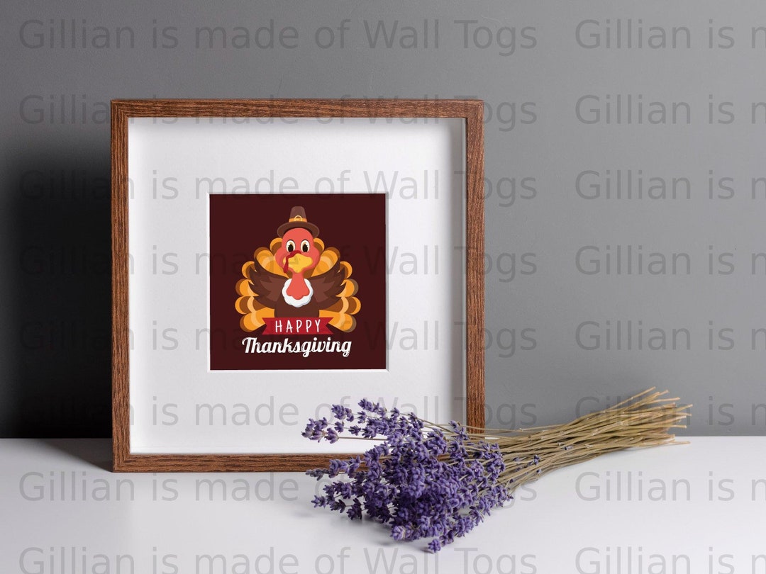 Happy Thanksgiving Turkey Digital Download Files - Etsy
