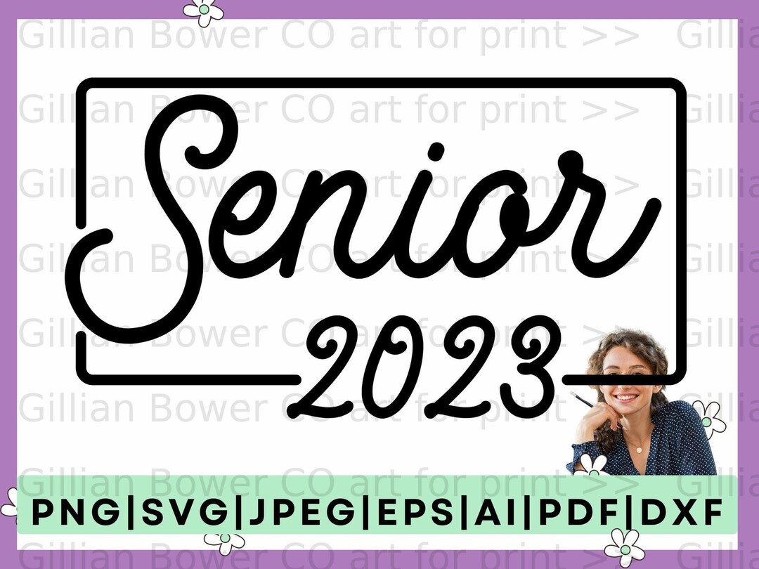 Retro Style Graduation Typography - Senior 2023 - Digital Download ...