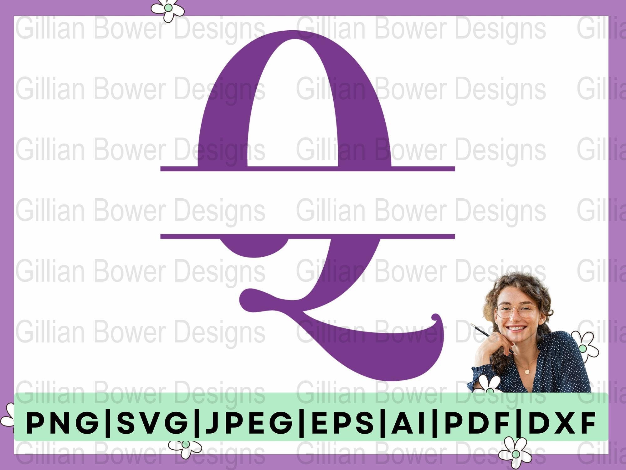 Q Letter Font Alphabet Monogram Clipart Digital Download Files - Etsy