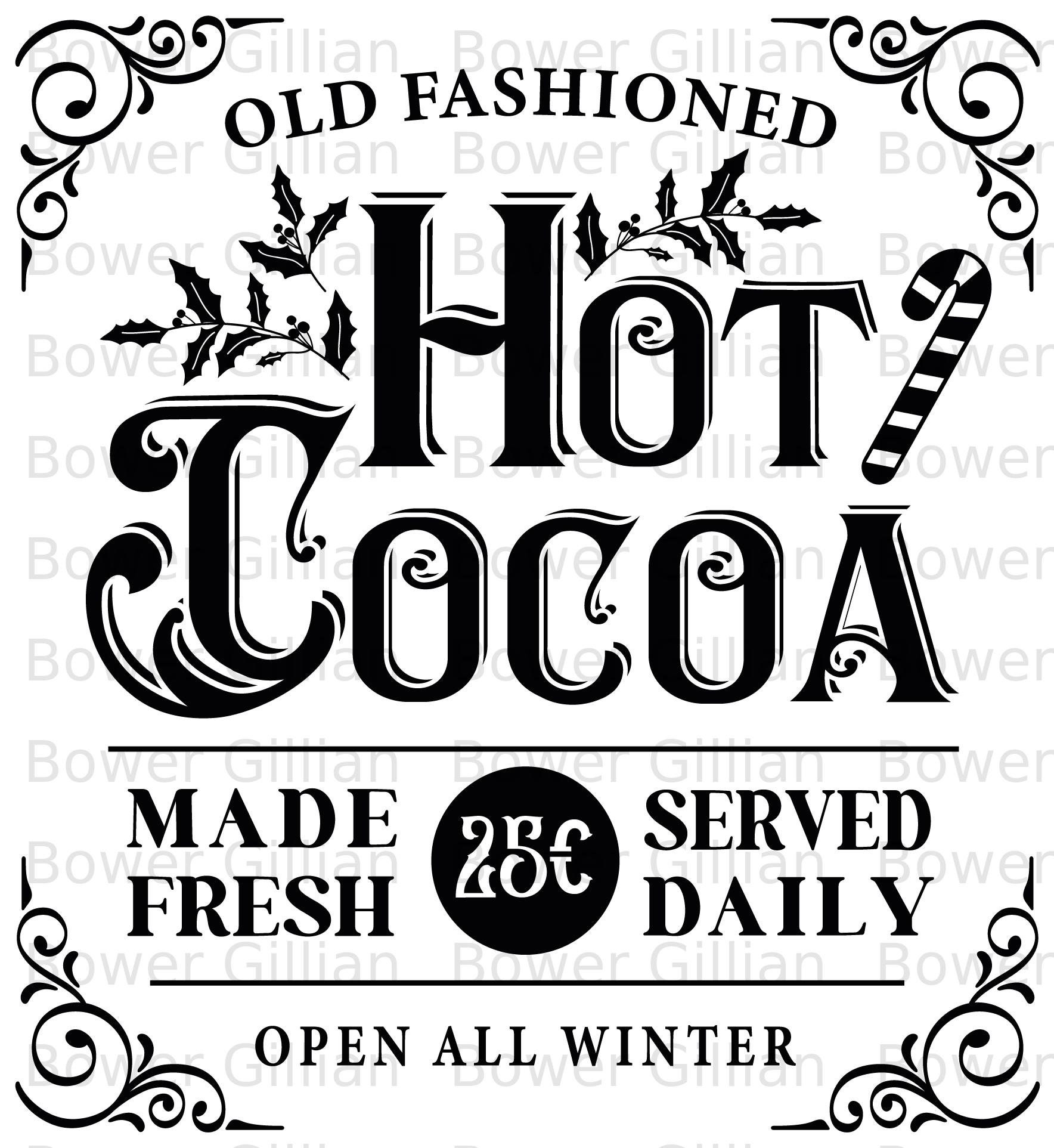 Old Fashioned Hot Cocoa Digital Download Files - Etsy