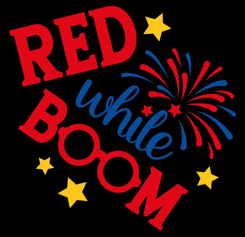 Red White Boom - Digital Download Files - Etsy