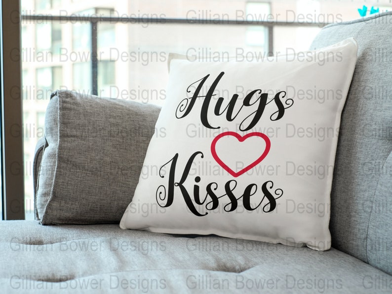 Hugs & Kisses Valentines Clipart - Digital Download Files - Etsy