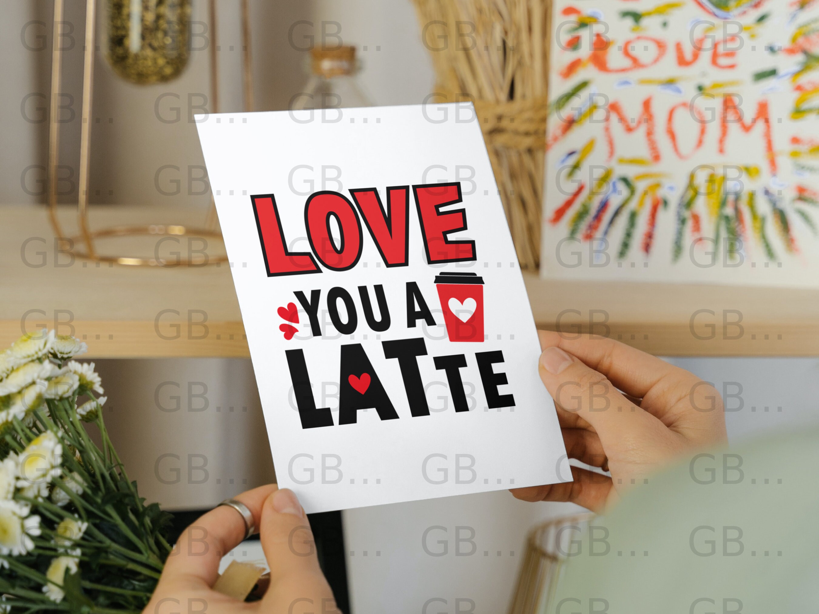Love You A Latte Valentine Digital Download Files - Etsy