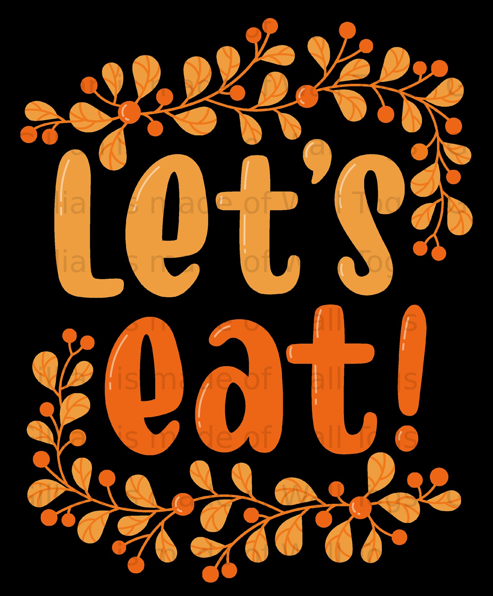Let's Eat Digital Download Files - Etsy