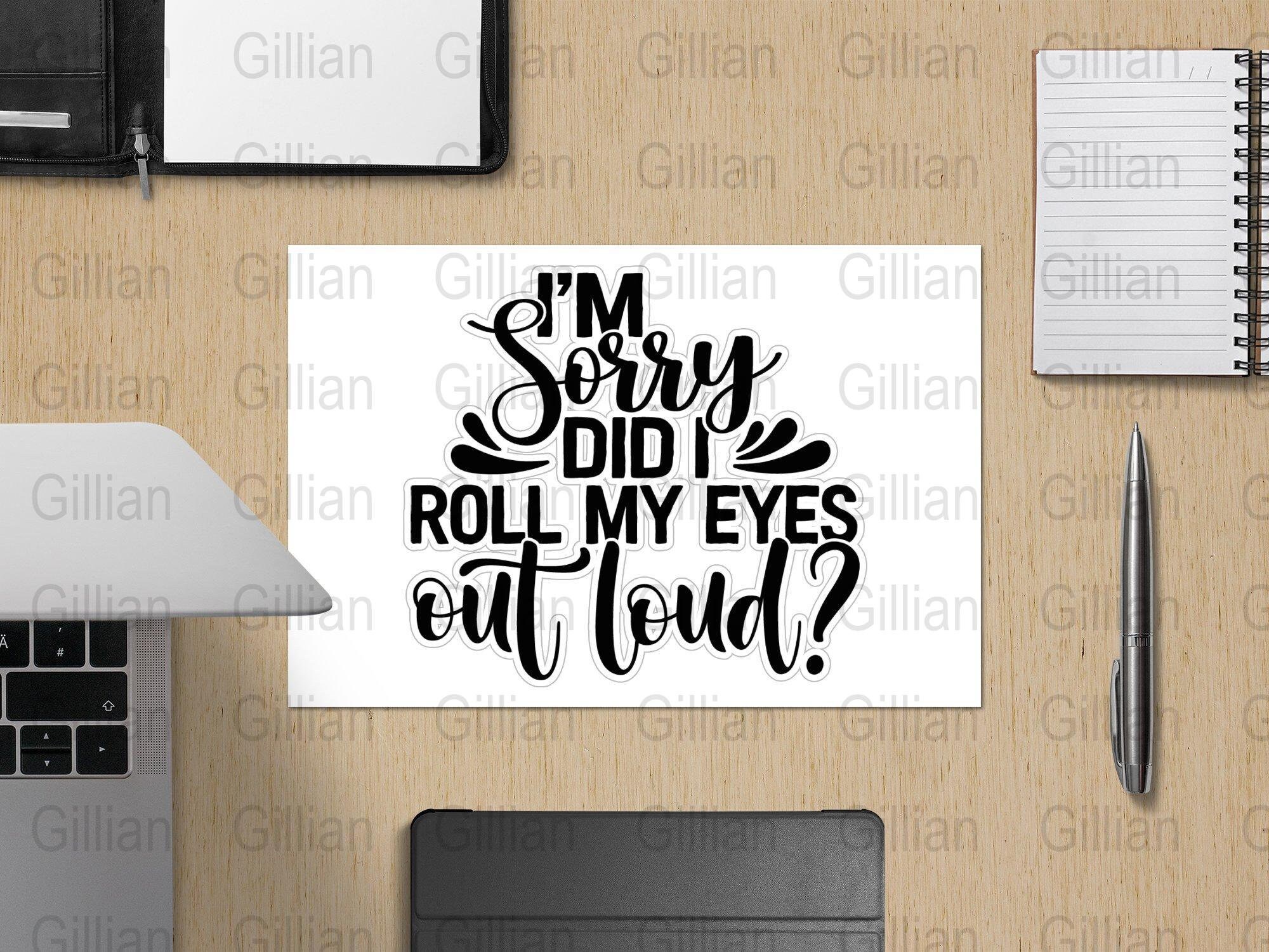 Eye Roll Sarcastic Quote Clipart Digital Download Files - Etsy