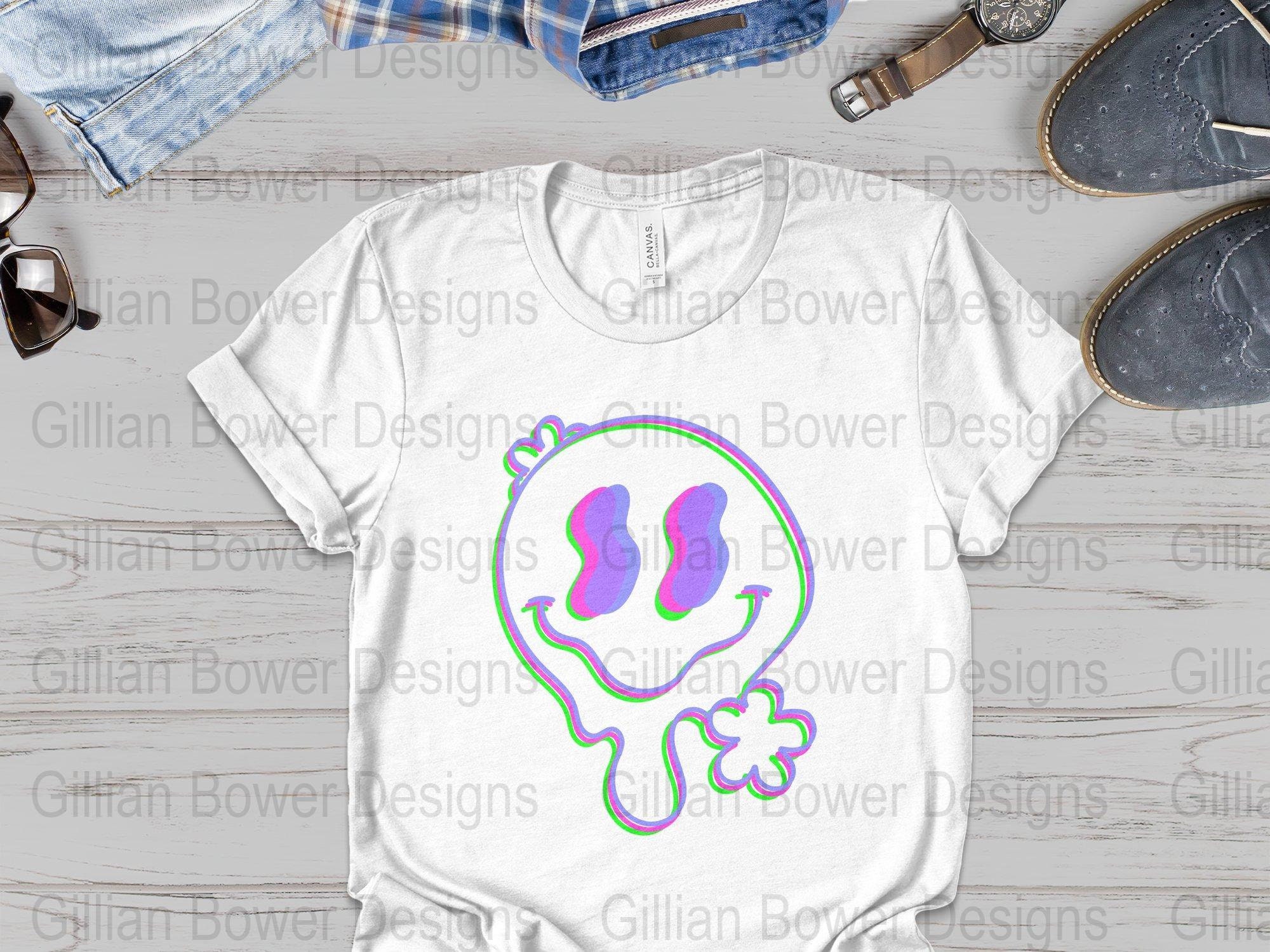 Melting Smiley Face Bubble Goth Grunge Graffiti Psychedelia Clipart ...