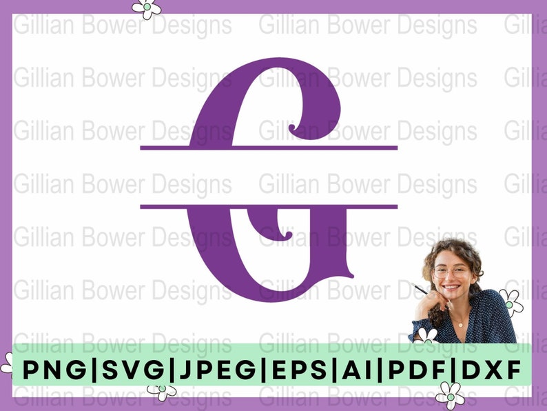G Letter Font Alphabet Monogram Clipart - Digital Download Files - Etsy