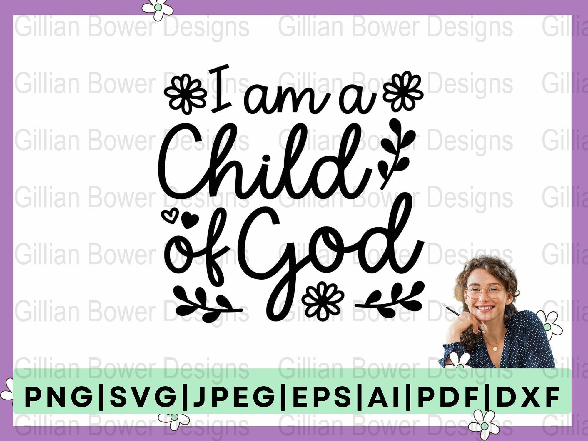 Child of God Christian Quote Clipart - Digital Download Files - Etsy