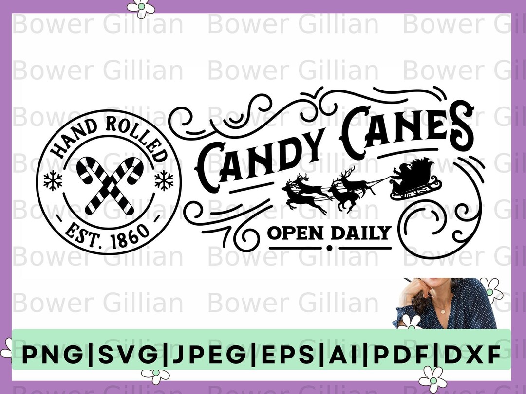 Hand Rolled Candy Canes- Digital Download Files - Etsy