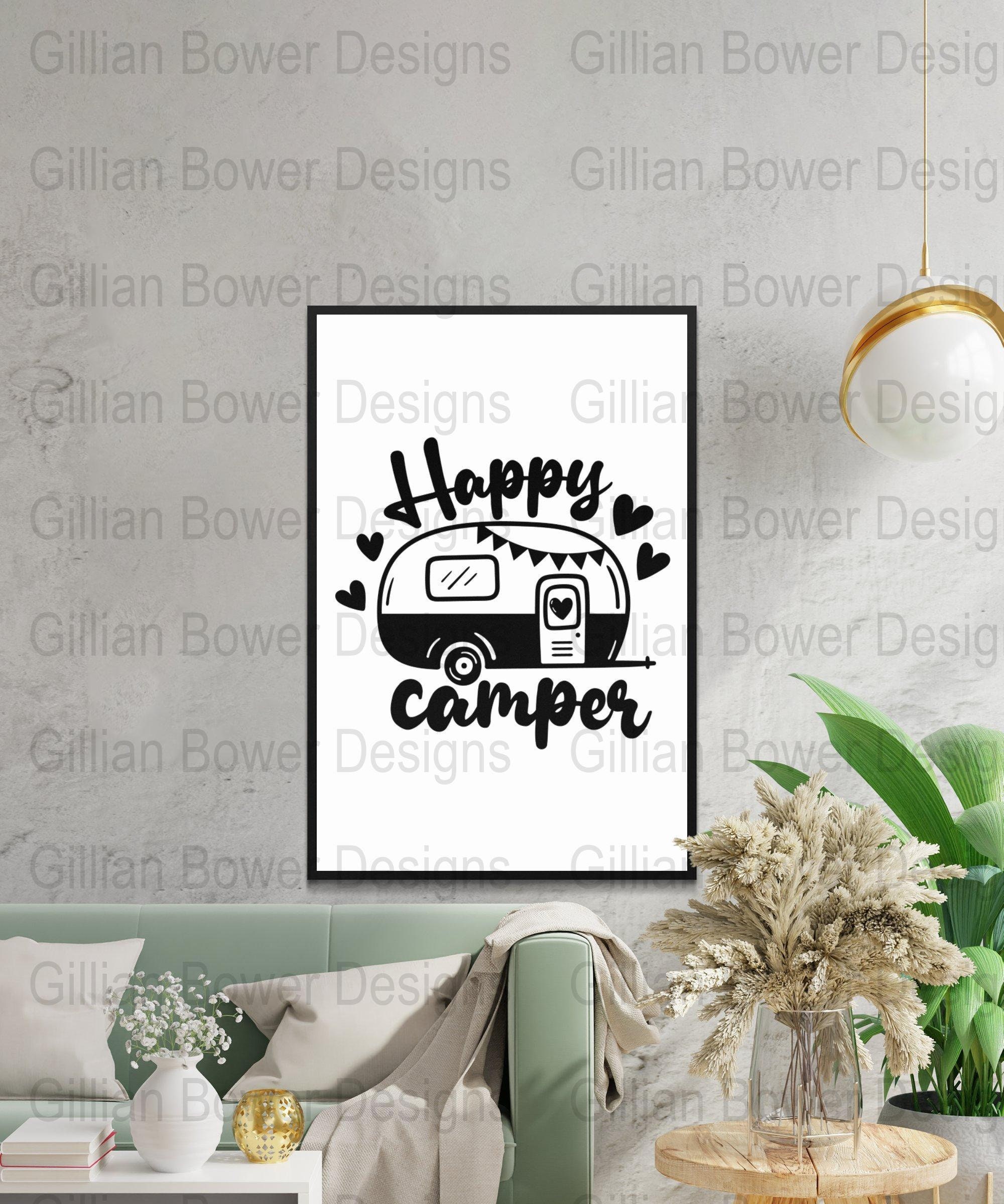Happy Camper Clip Art - Digital Download Files - Etsy