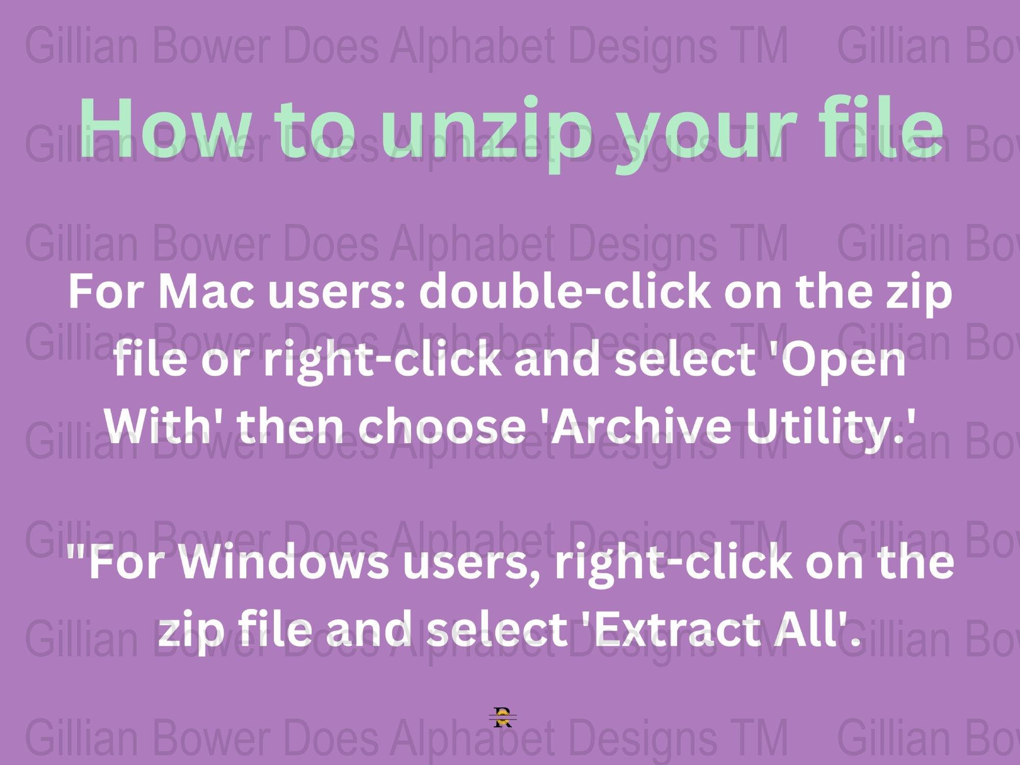 R - Alphabet Monogram - Digital Download Files - Etsy