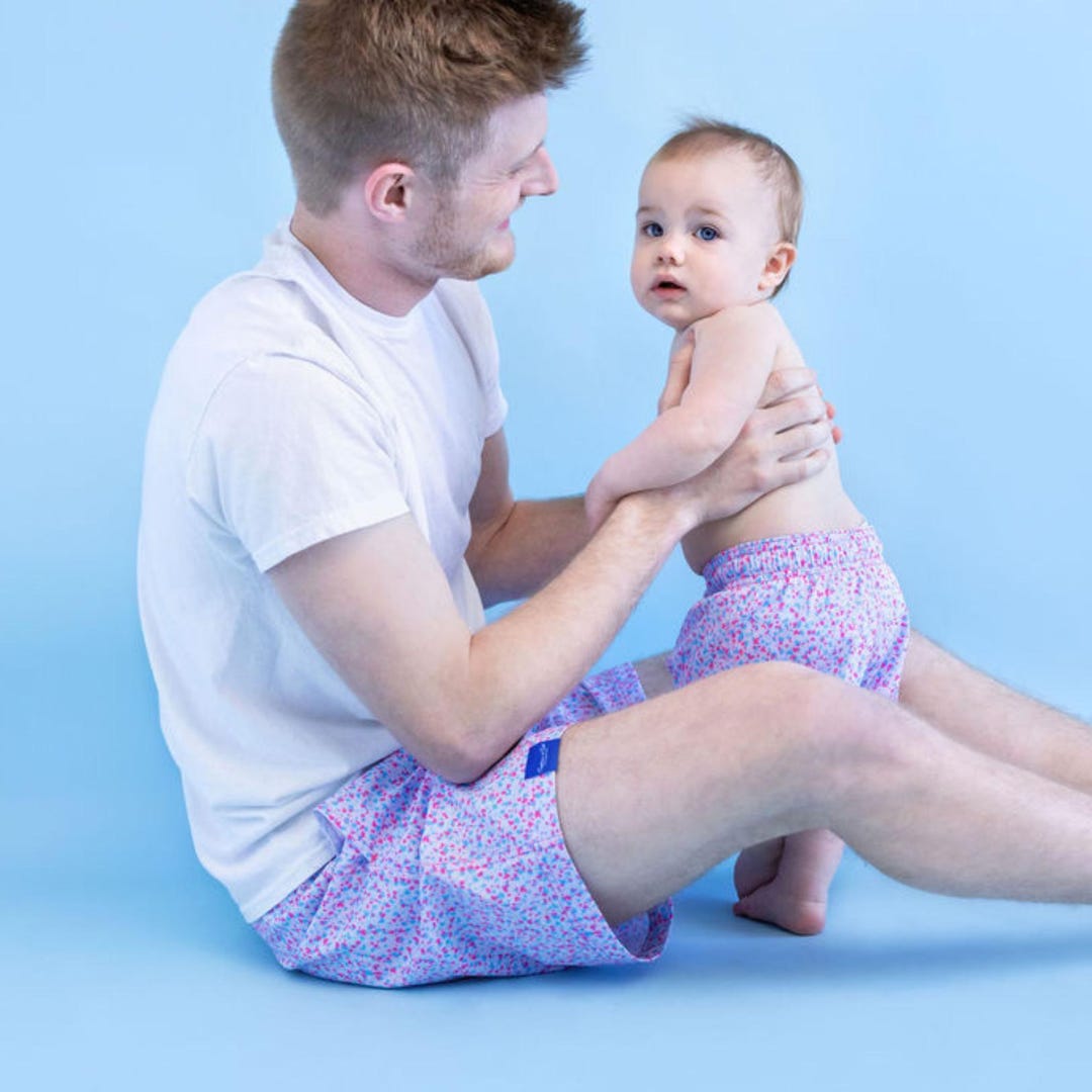 Captain & Cub Father Son Retro Speckle Matching Swimsuit - Etsy