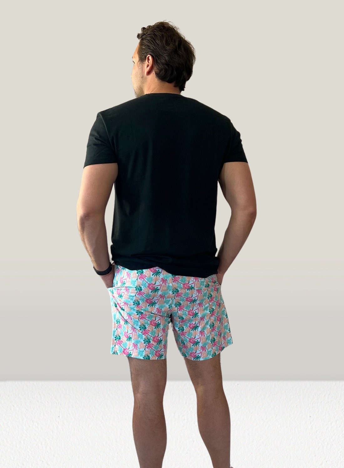 Captain & Cub Father Son Palm Springs Print Matching Swimsuits - Etsy