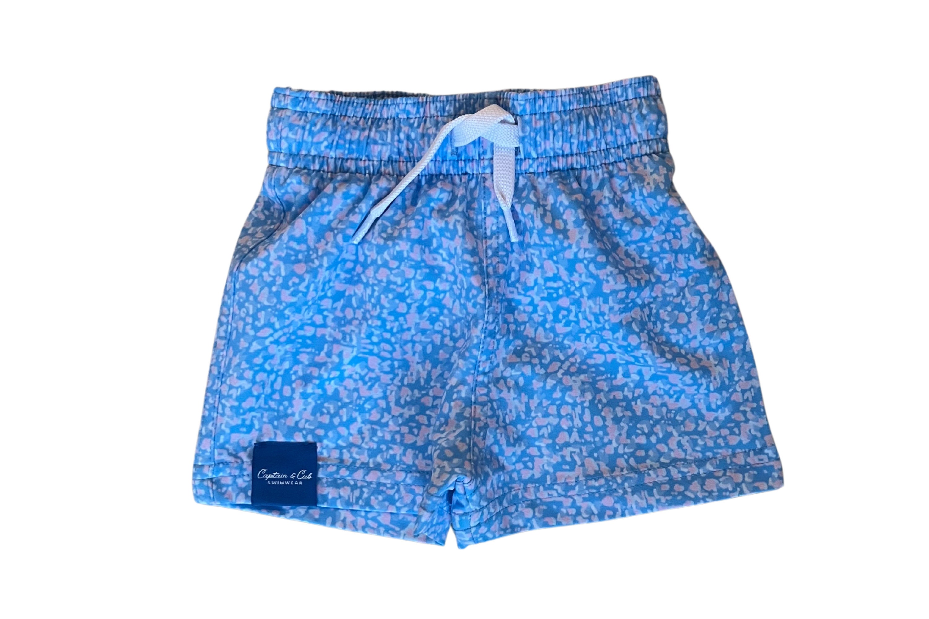 Captain & Cub Father Son Ocean Blue Speckle Matching Swimsuit - Etsy