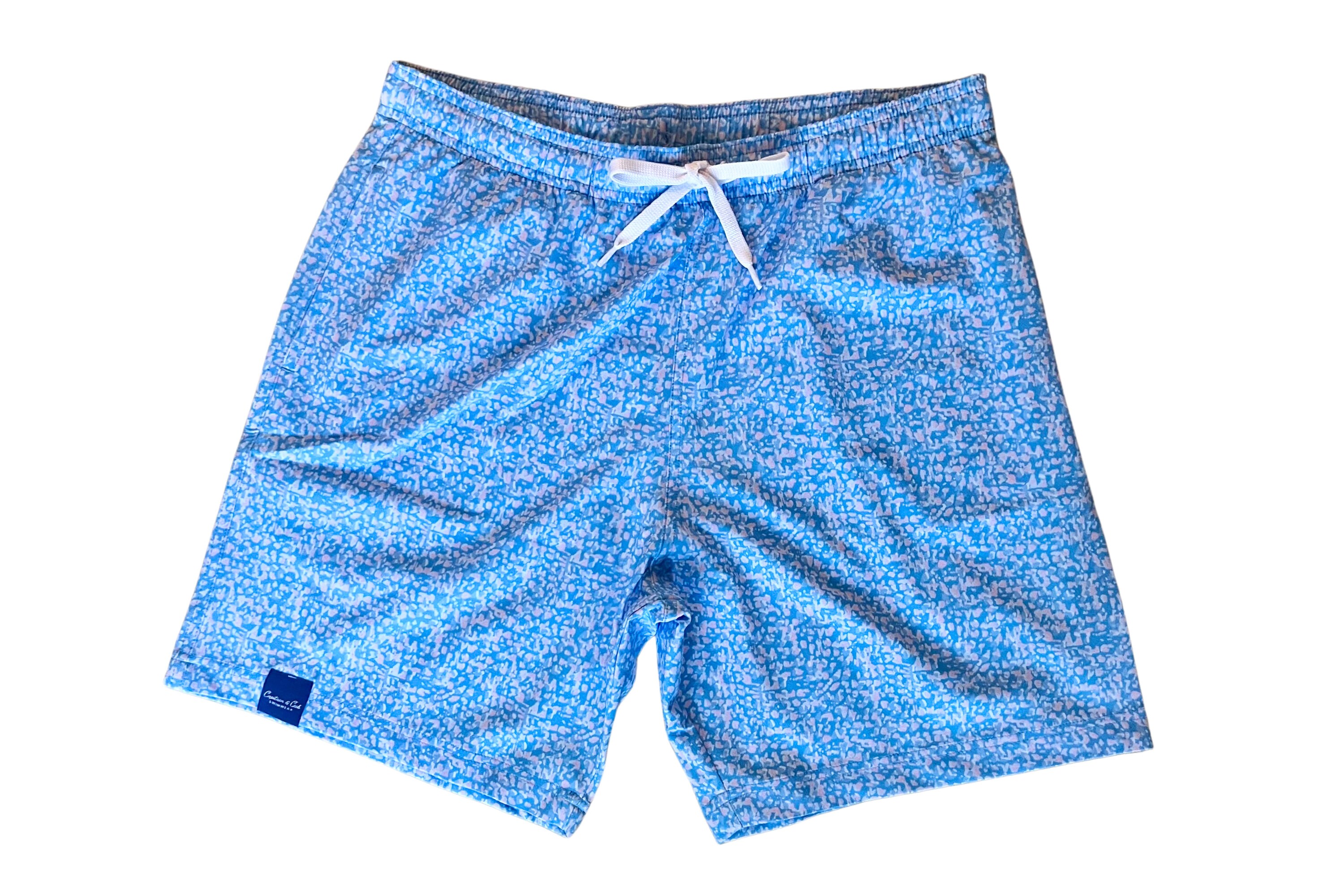 Captain & Cub Father Son Ocean Blue Speckle Matching Swimsuit - Etsy