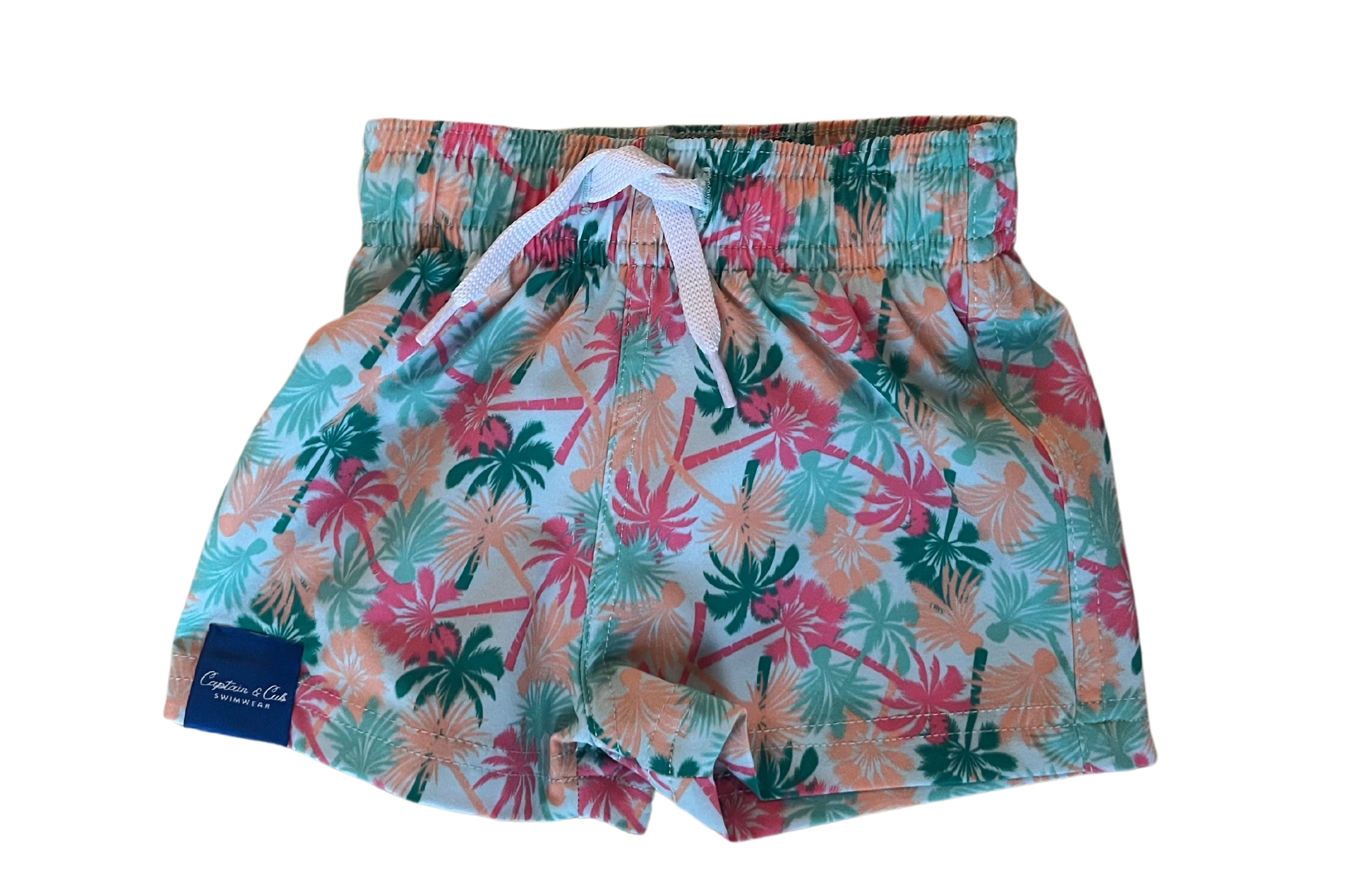 Captain & Cub Father Son Palm Springs Print Matching Swimsuits - Etsy