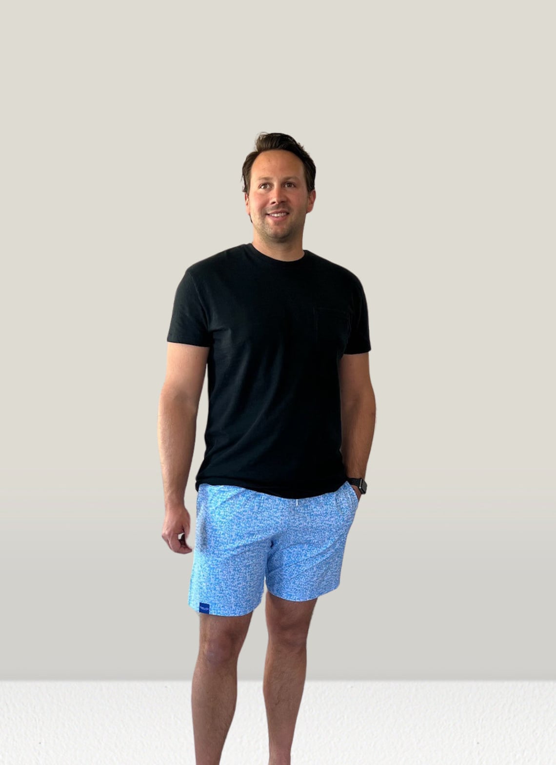 Captain & Cub Father Son Ocean Blue Speckle Matching Swimsuit - Etsy