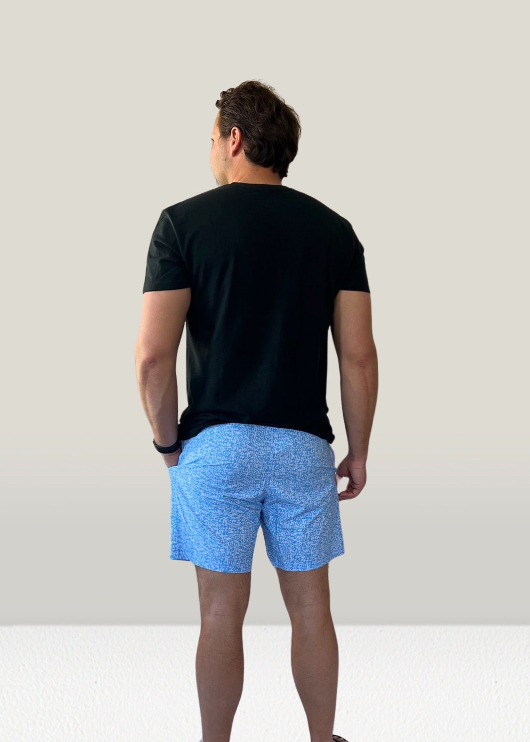 Captain & Cub Father Son Ocean Blue Speckle Matching Swimsuit - Etsy