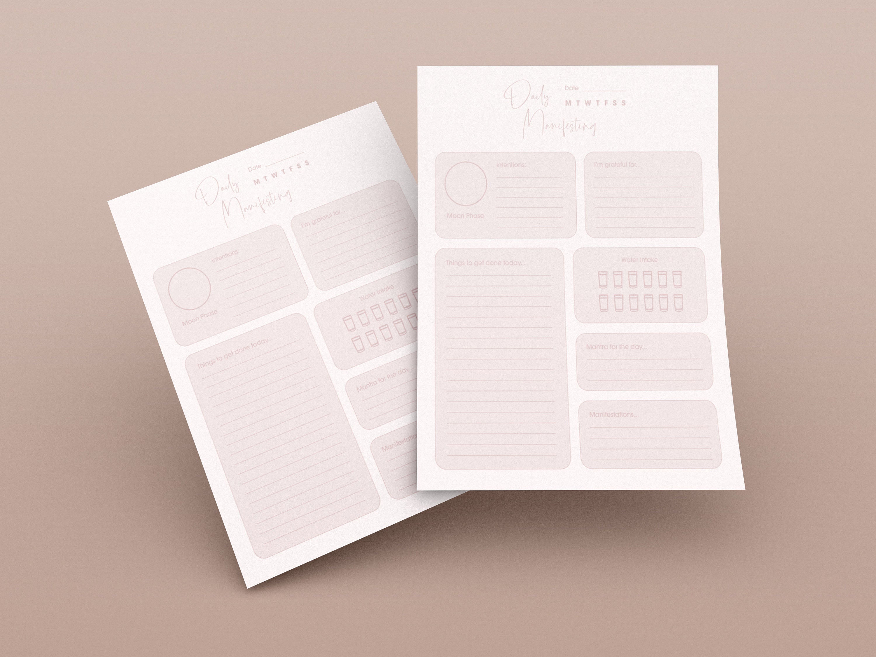 Daily Manifesting Journal, Fillable, Print, PDF, Goodnote, Aesthetic ...