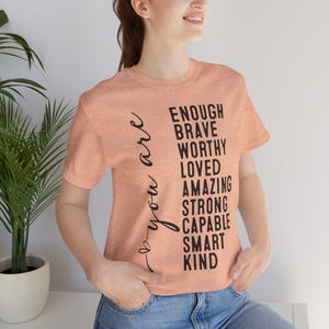 Empowerment Tee, Self Love T-shirt, Positive Vibes Top, Inspirational ...