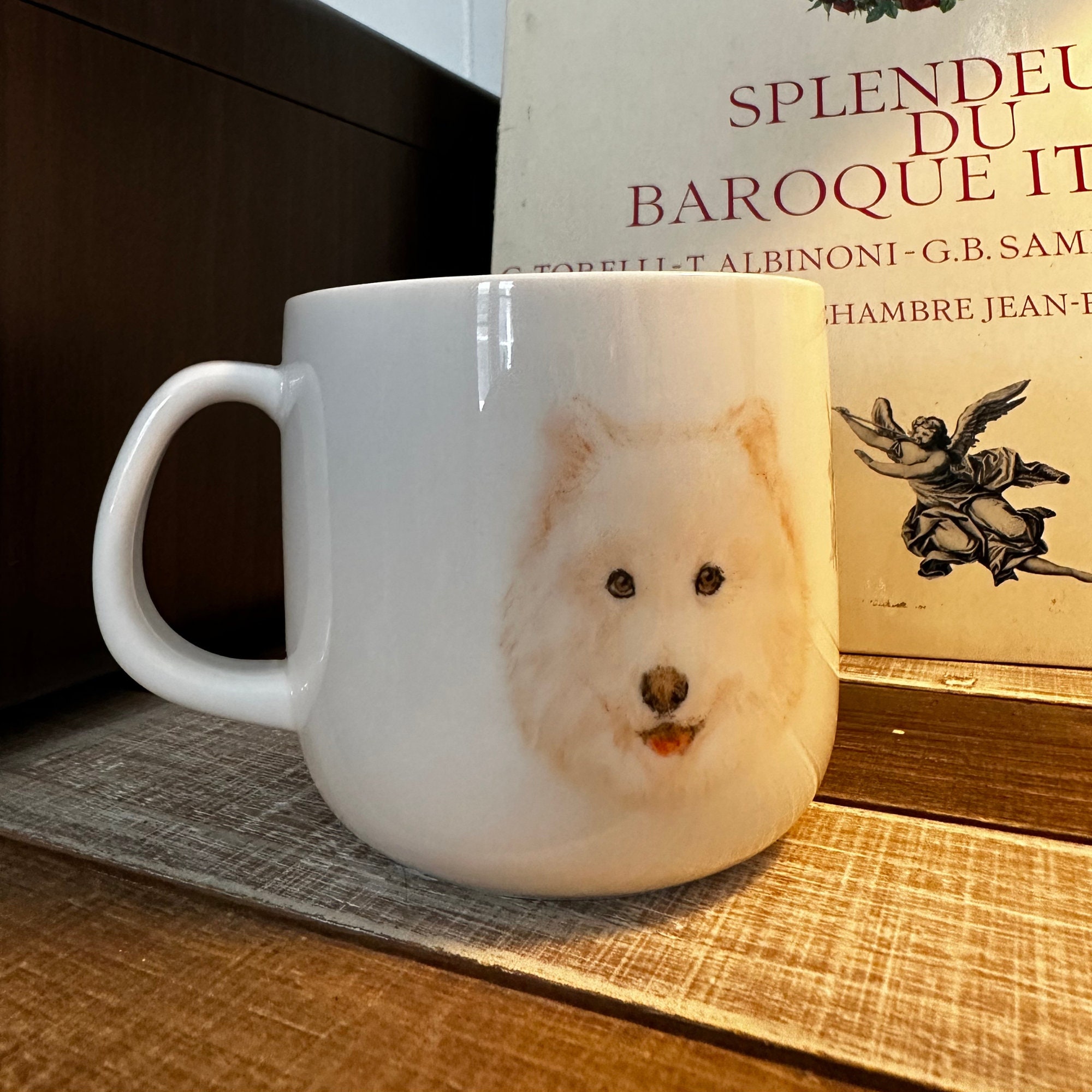 Personalized Hand-painted Pet Portrait Mug | Custom Ceramic Dog Cat ...
