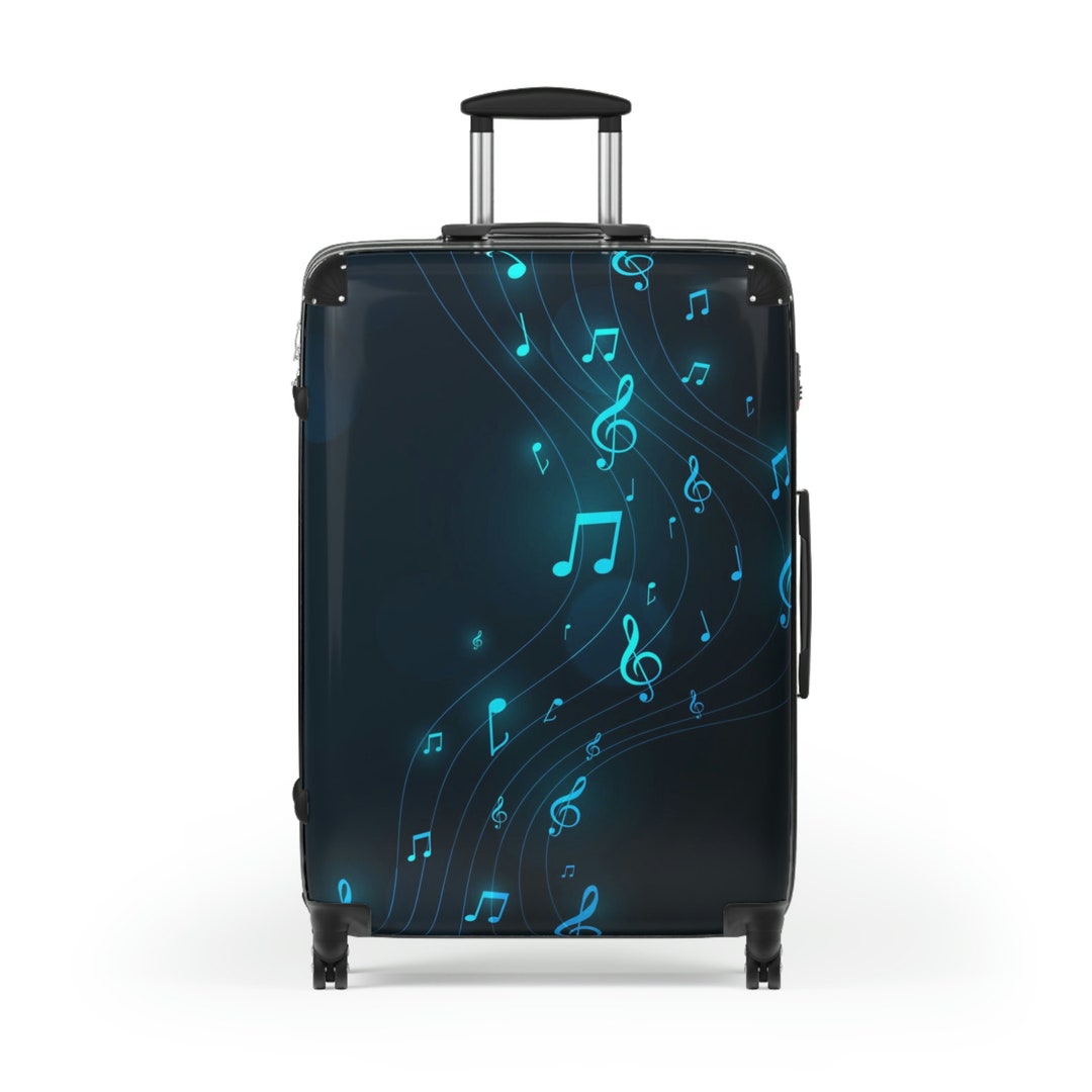 Music Lover Luggage With Wheels, Carry-on Hard Shell Suitcase With ...