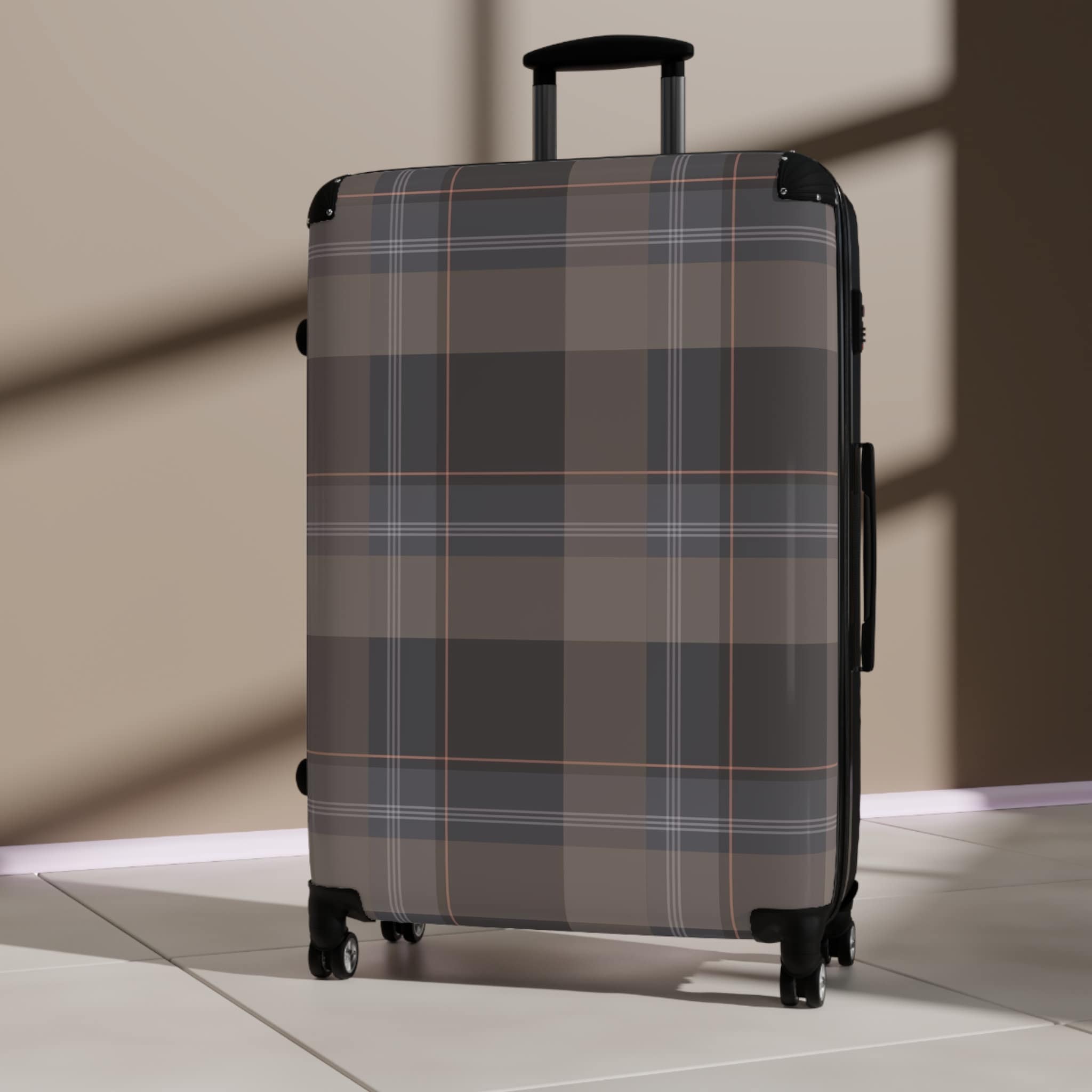 Tradition Scottish Design Plaid Luggage for Men, Business Travel Bag ...