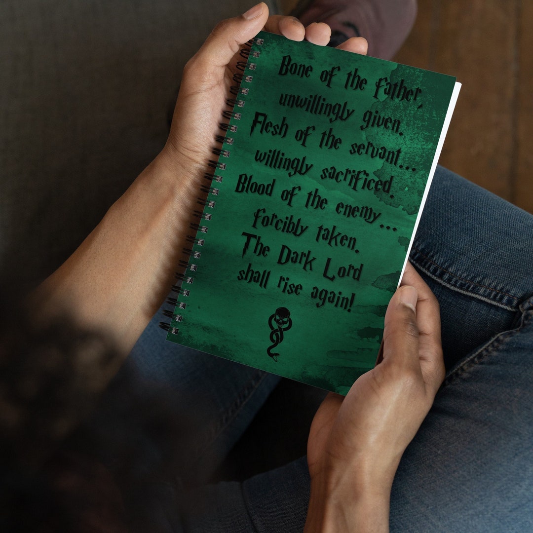 Harry Potter Slytherin Lord Voldemort Shall Rise Again Spiral Notebook ...