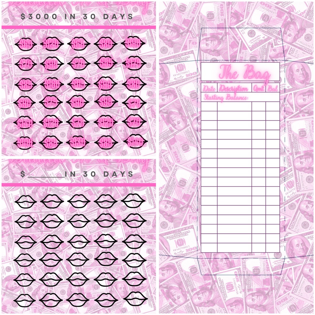 3000 Dollars Baddie Money Savings Challenge Digital Download - Etsy UK
