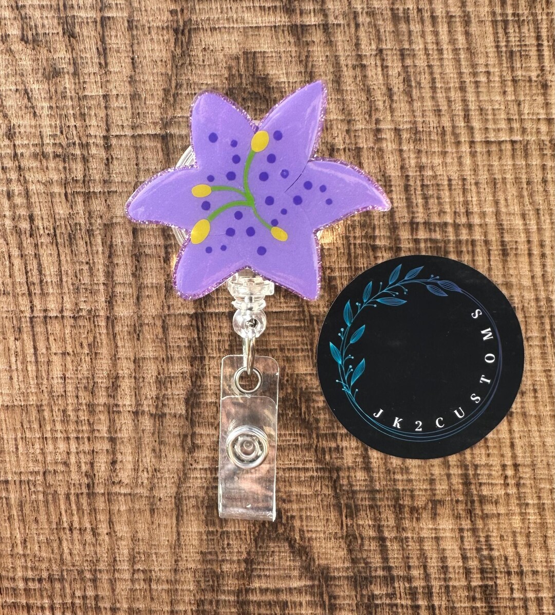 Lily Badge Reel - Etsy