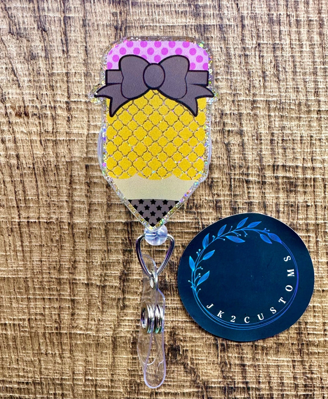Pencil Badge Reel - Etsy