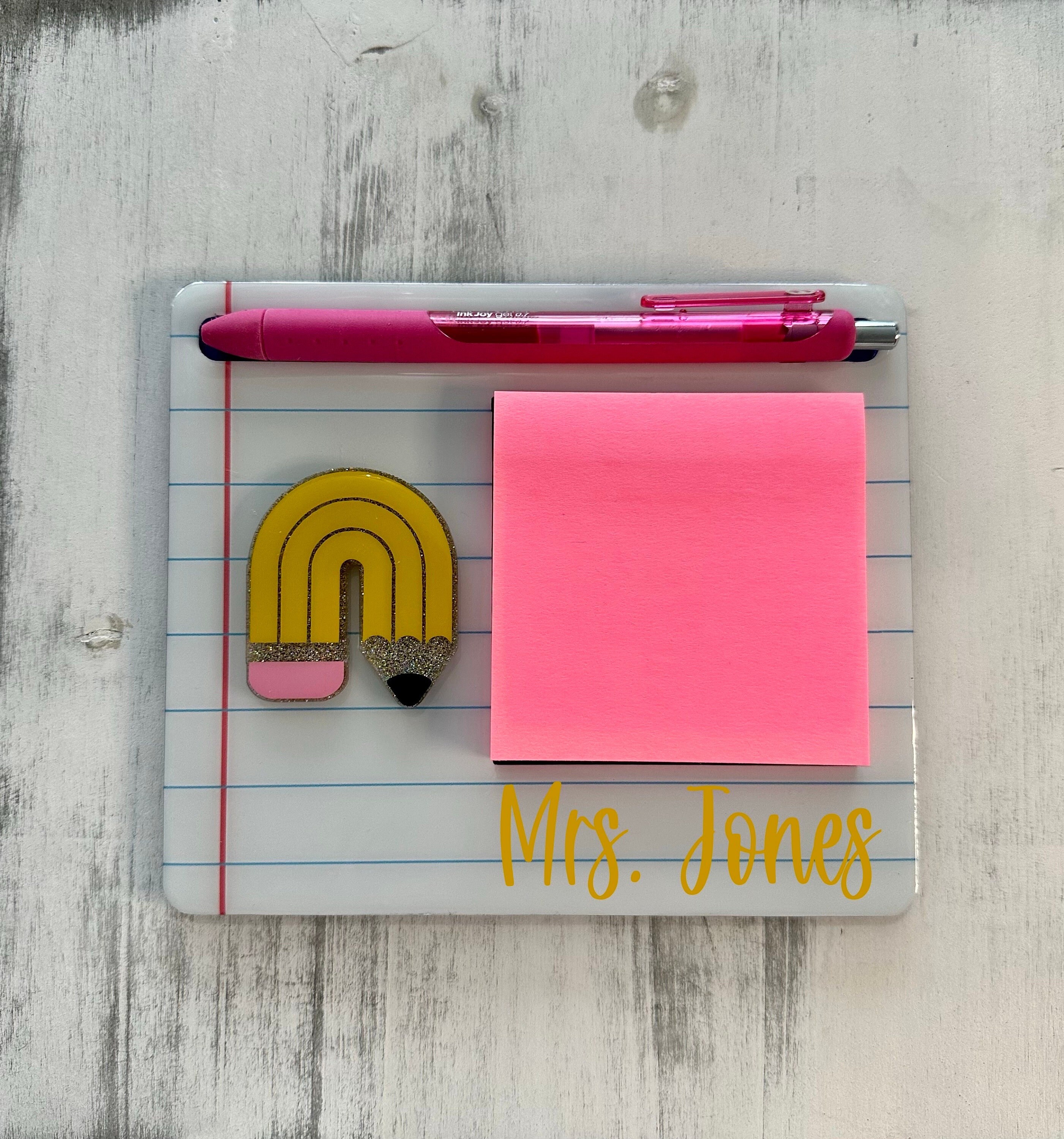 Teacher Sticky Note Holder - Etsy