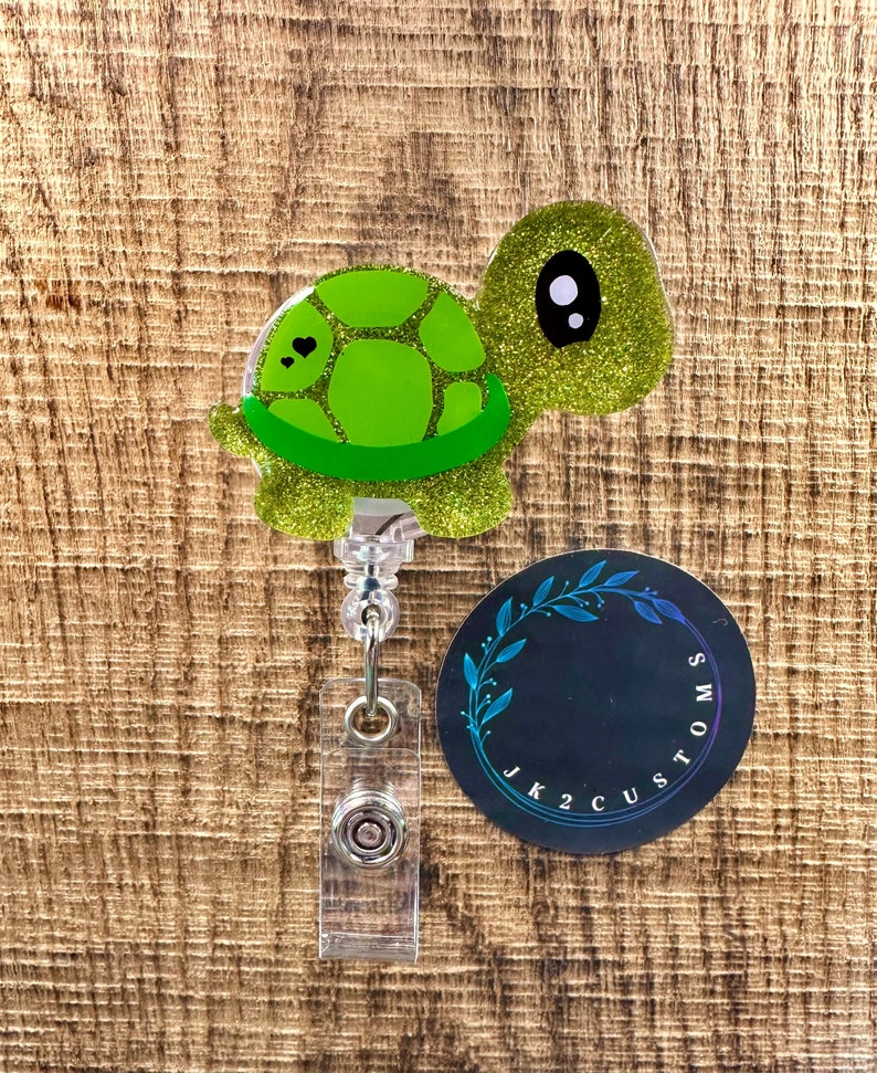 Turtle Badge Reel - Etsy