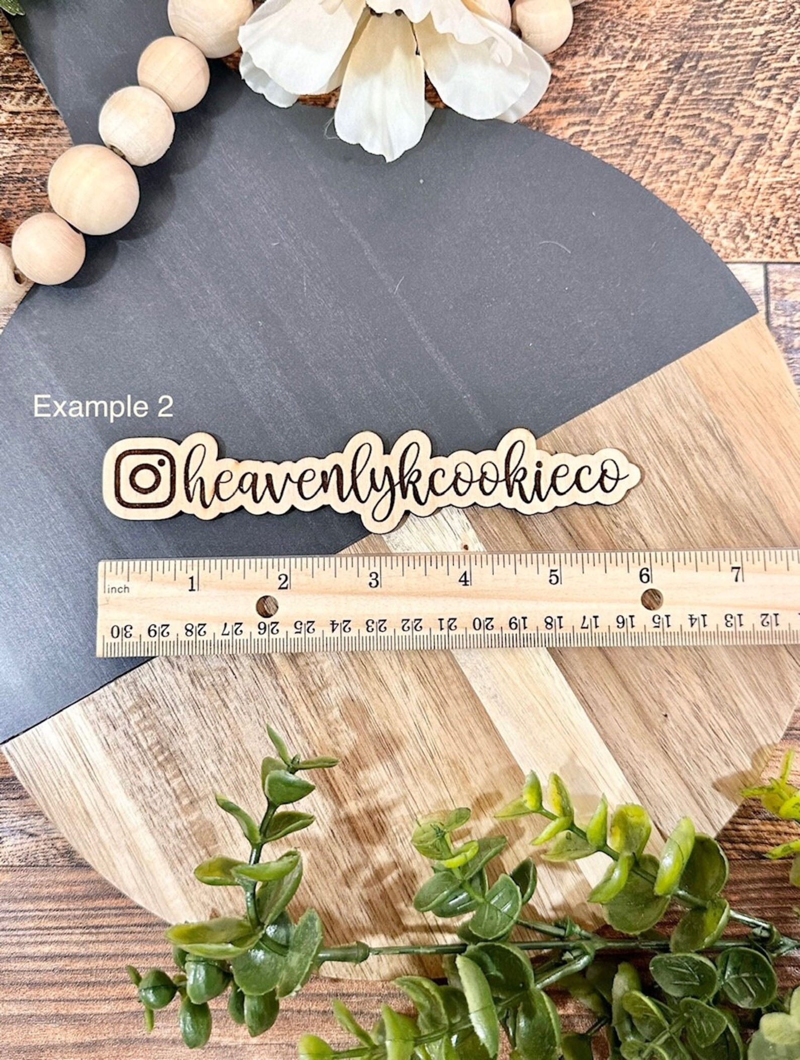 Wood and Acrylic Watermark Names / Username Name Watermark / Custom ...