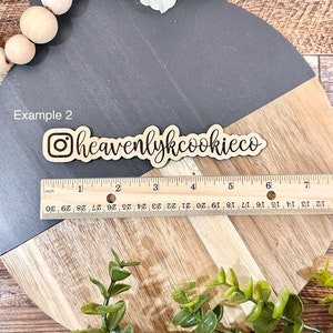 Wood and Acrylic Watermark Names / Username Name Watermark / Custom ...