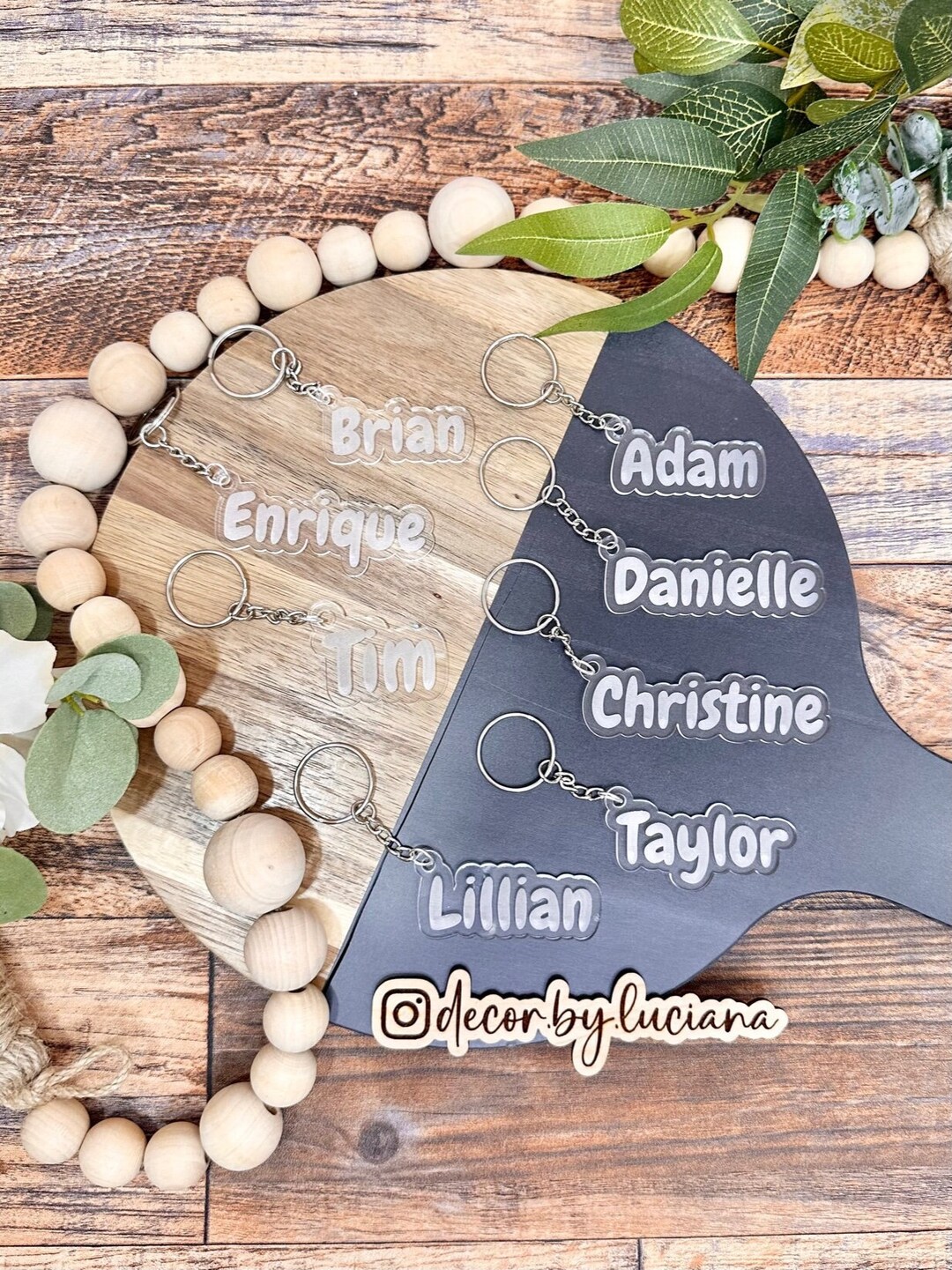 Acrylic Name Keychain / Custom Keychain Name / Acrylic Keychains ...