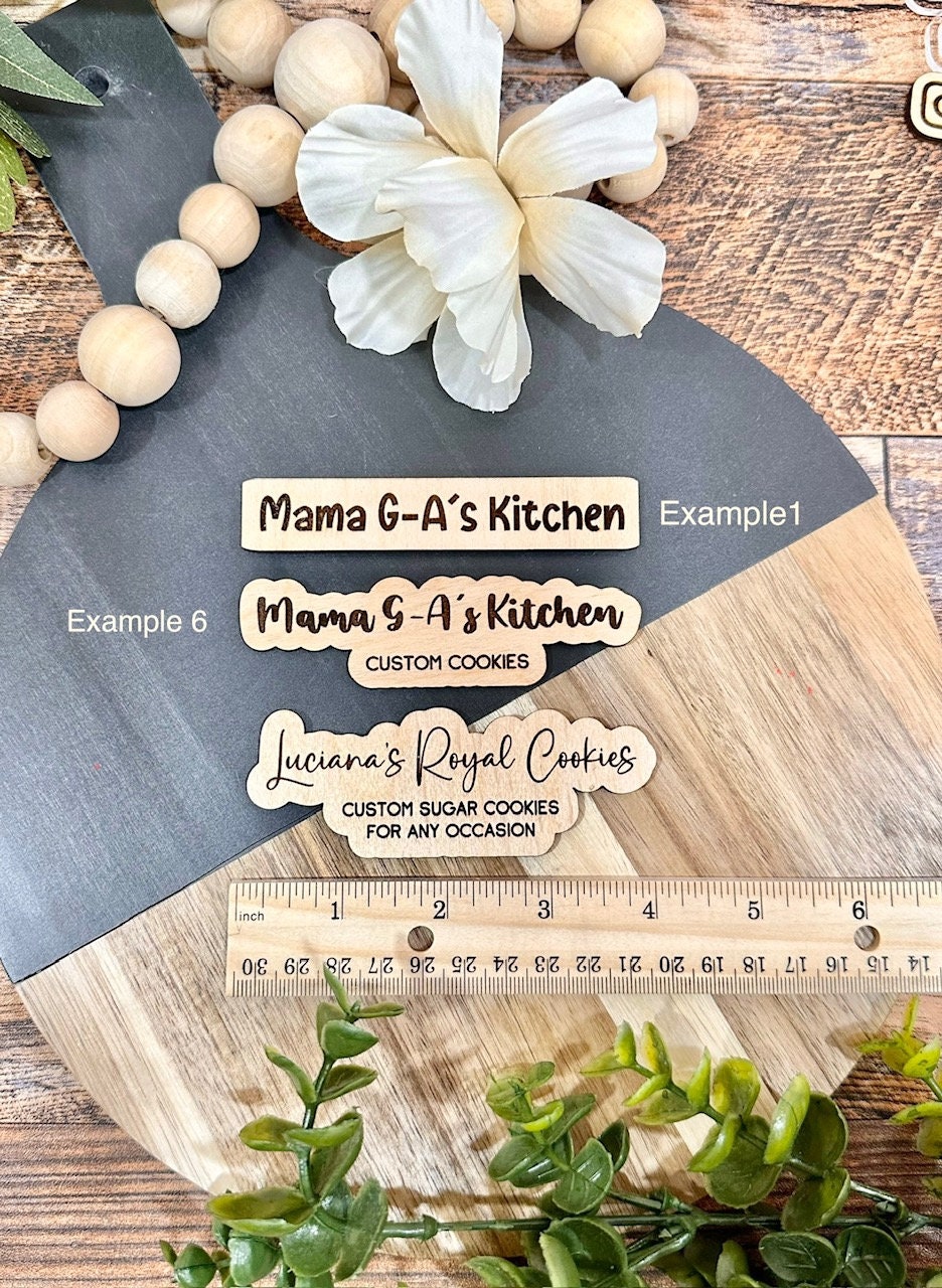 Wood and Acrylic Watermark Names / Username Name Watermark / Custom ...